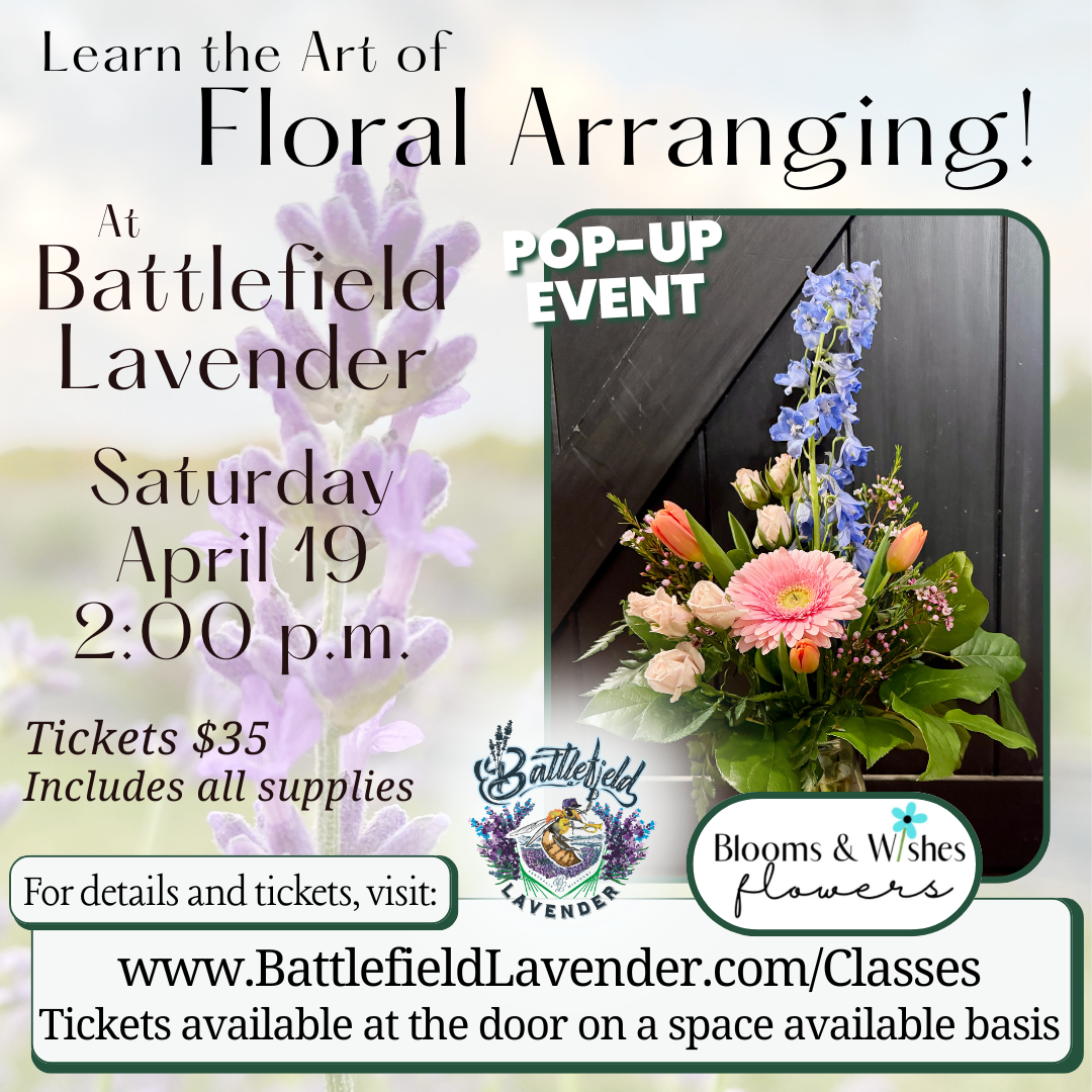 April 19, 2:00 p.m., Spring Floral Arranging Class with Blooms and ...